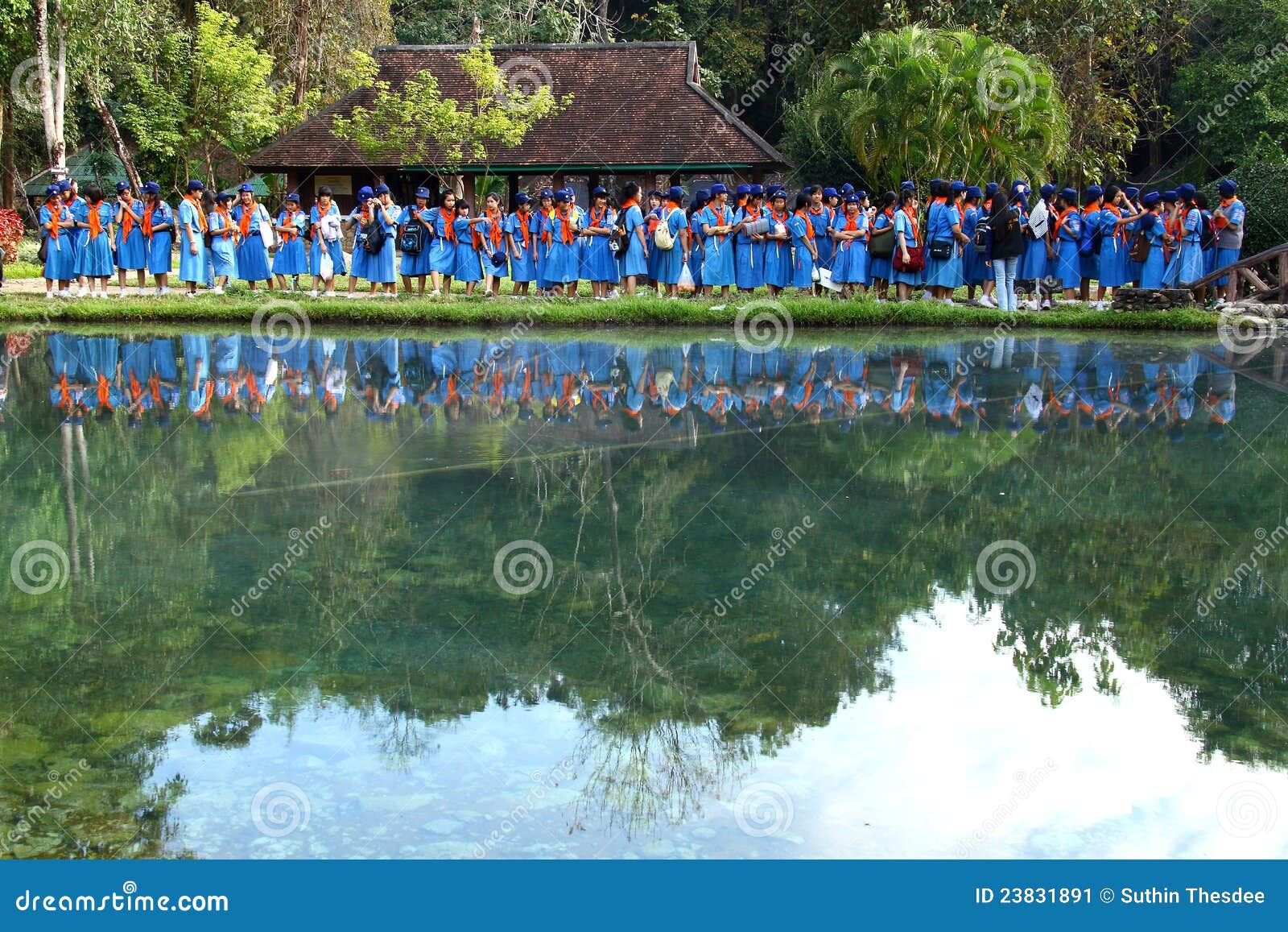Shadow group on lake editorial photo. Image of sunray - 23831891