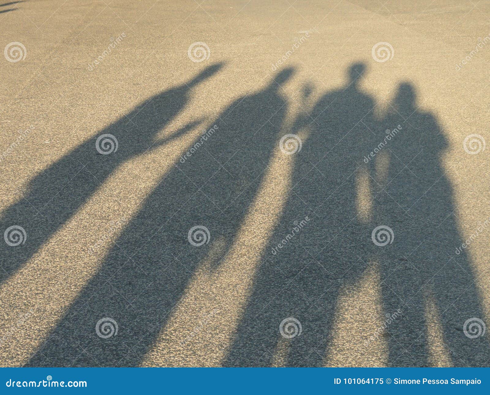 Shadow of a Group of People Stock Image - Image of shadow, erect: 101064175