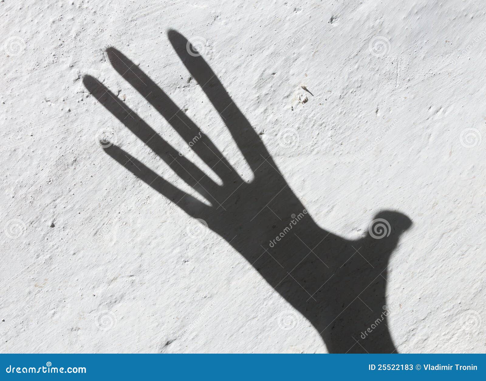 Shadow by hand stock image. Image of whitewashed, wall - 25522183