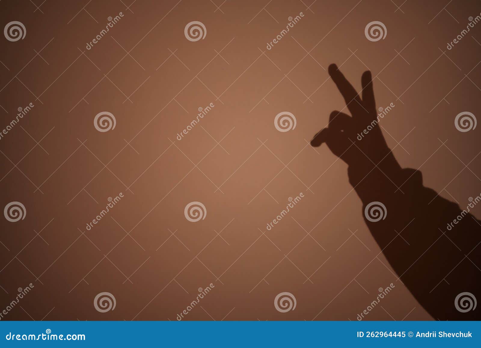 Shadow of the Hand and Fingers in Form of Rabbit on the Wall Stock ...