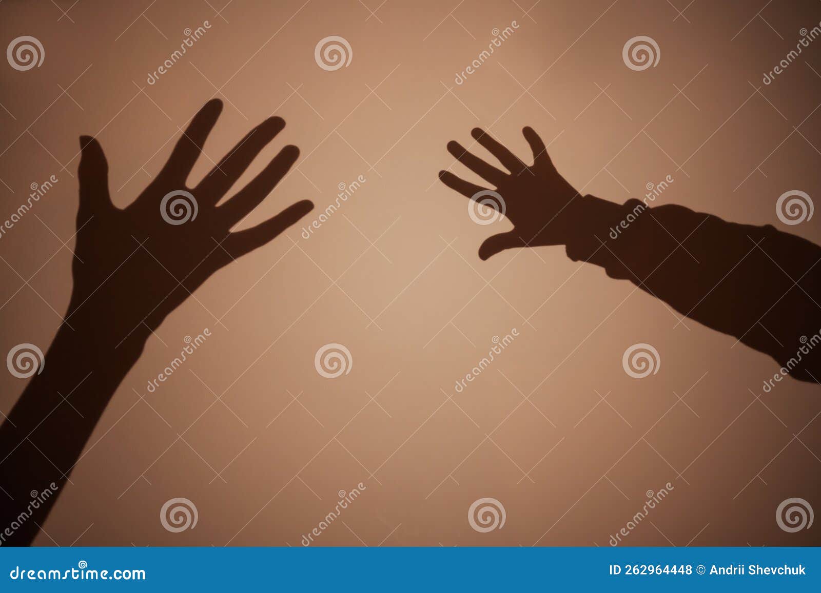 Shadow of the Hand and Fingers on the Wall Stock Photo - Image of ...