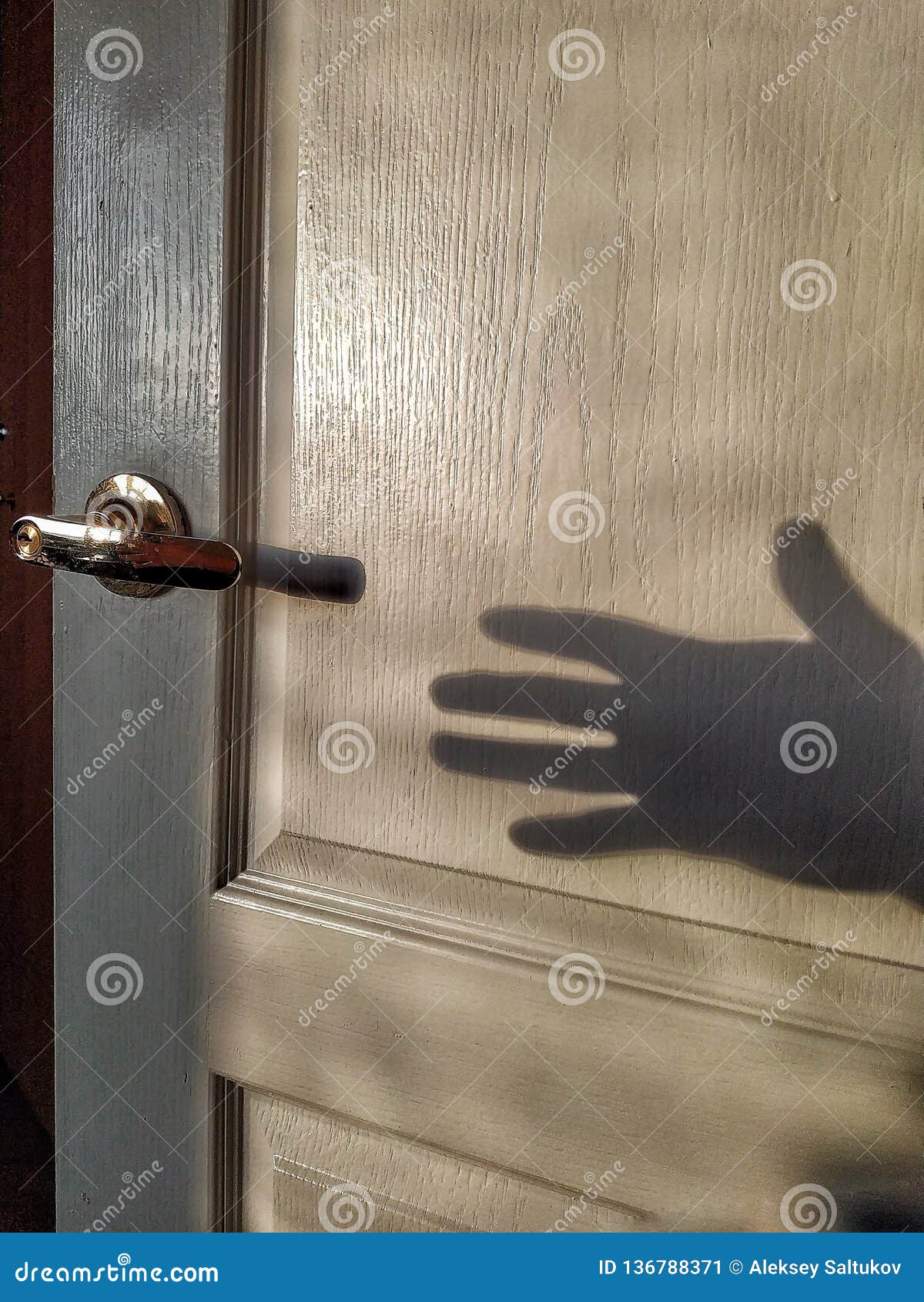 The shadow stock image. Image of hand, handle, reaching - 136788371