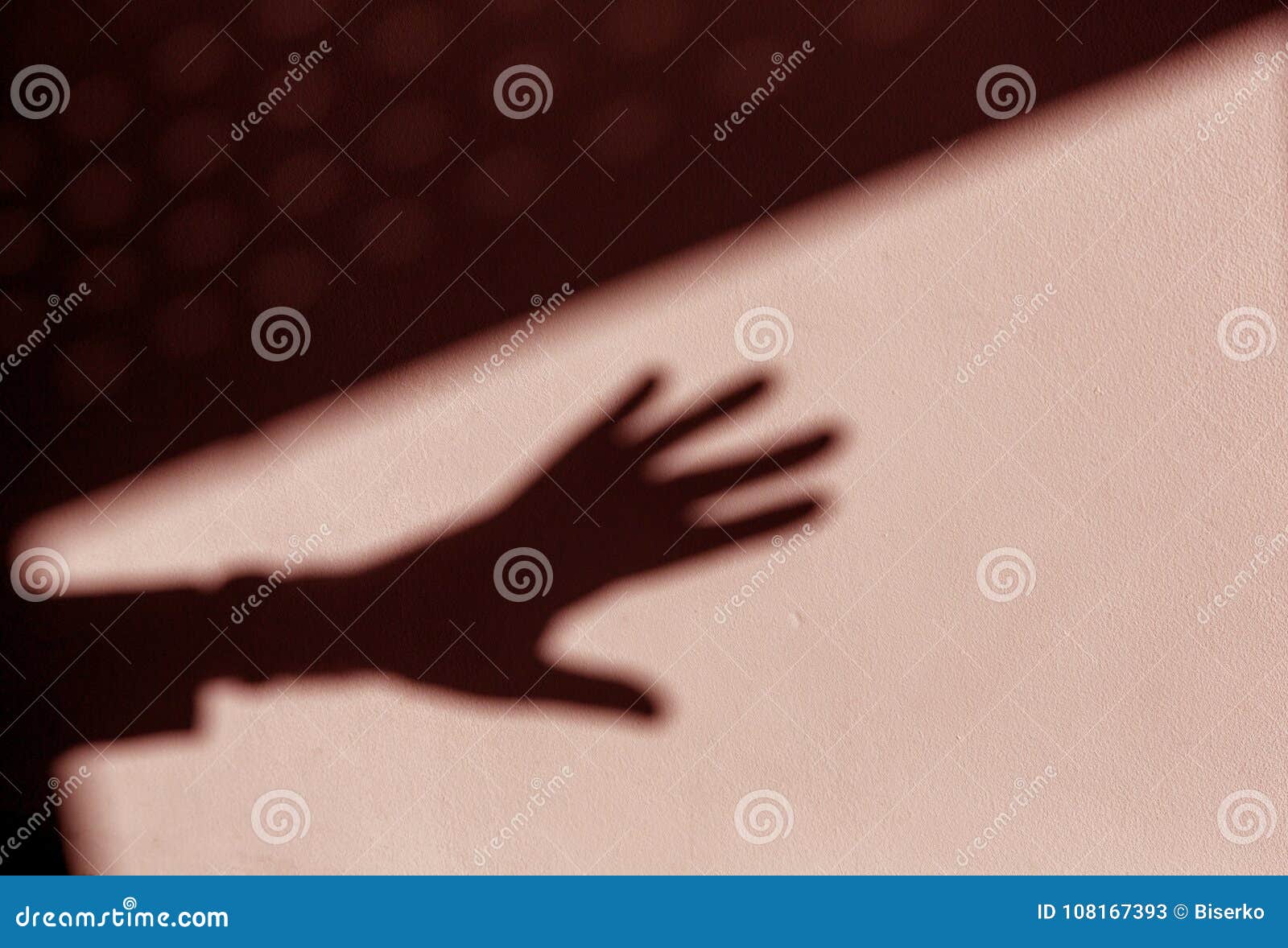 Shadow of the hand stock image. Image of body, monochrome - 108167393