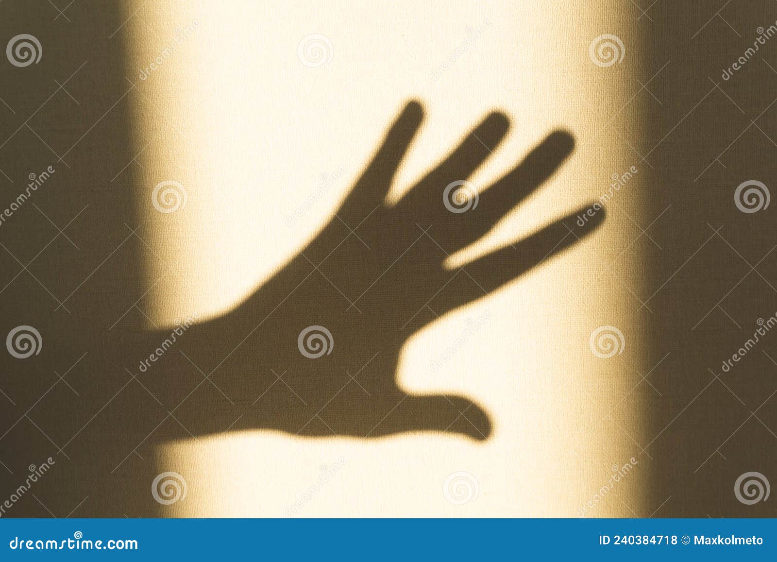 Shadow of Hand Showing Gesture on the Wall Stock Photo - Image of ...
