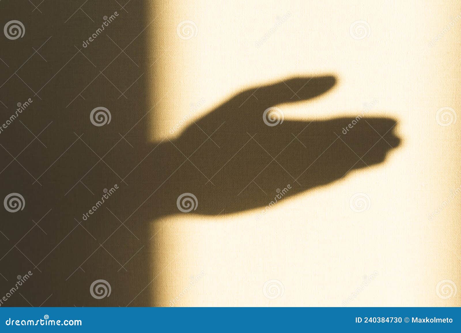 Shadow of Hand Showing Gesture on the Wall Stock Photo - Image of ...