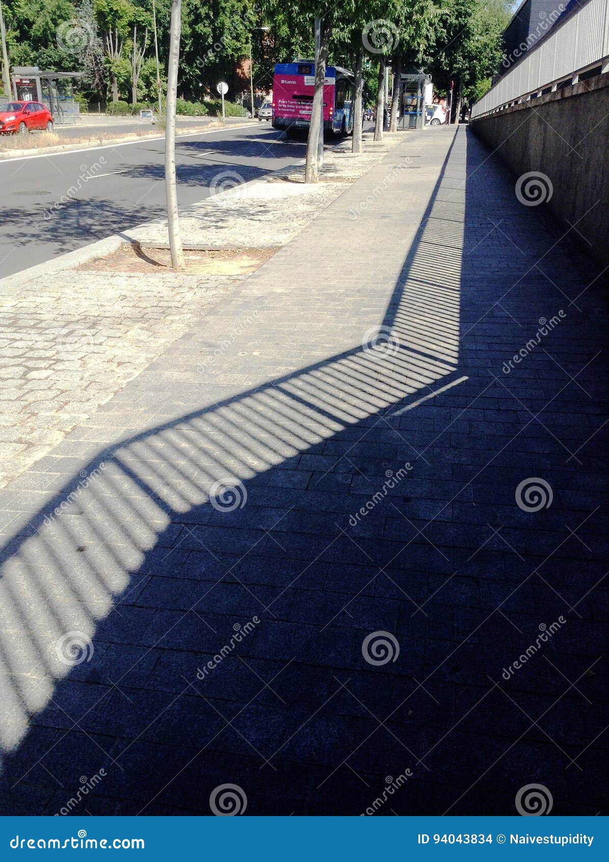 Shadow of a Handrail stock photo. Image of handrail, curves - 94043834