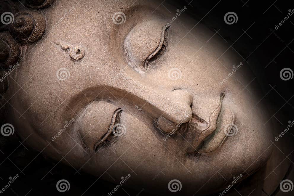 Shadow of the head Buddha stock image. Image of orange - 29783527