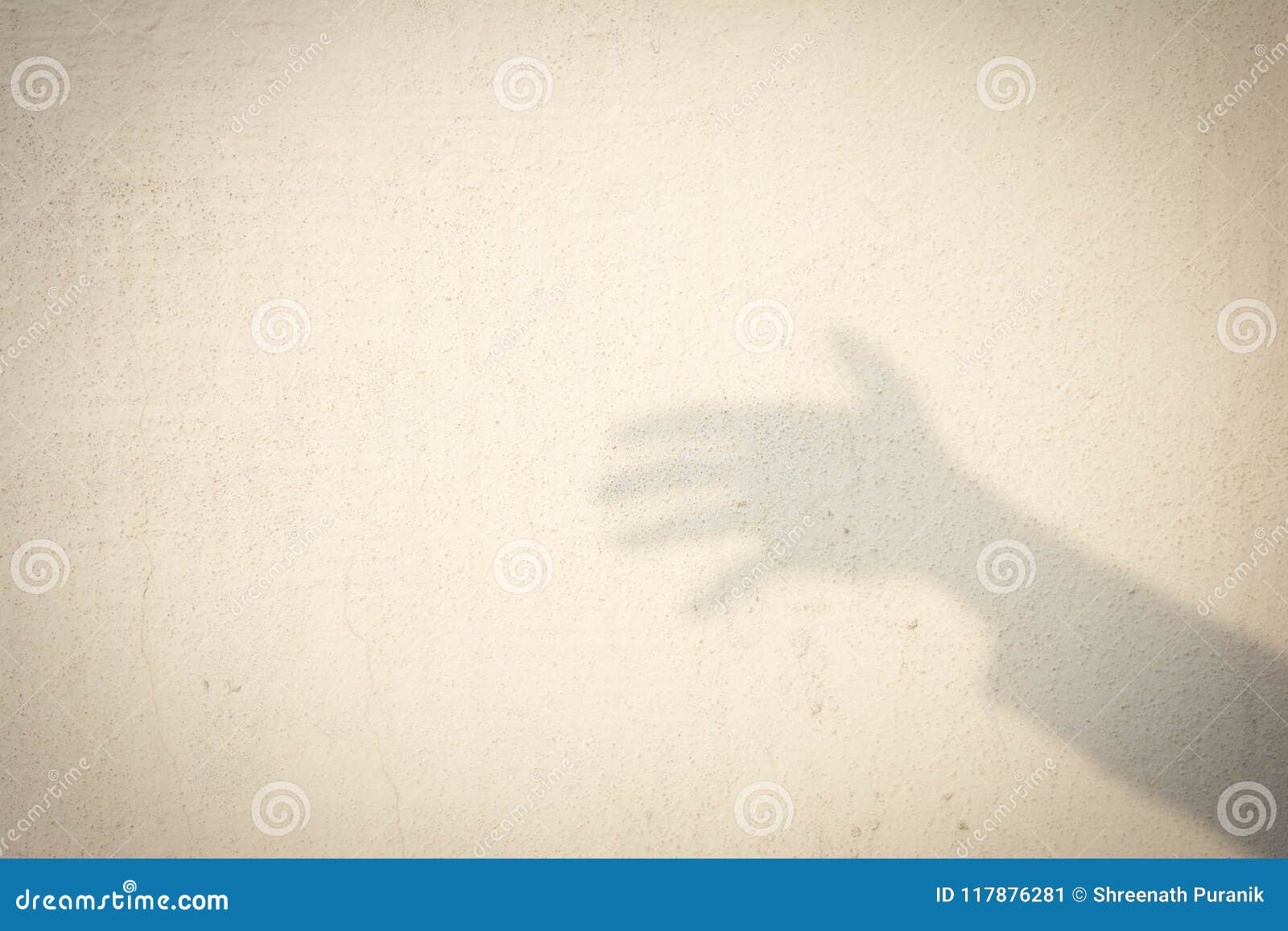 Shadow of Human Hand on Abstract Wall Stock Image - Image of ghost ...