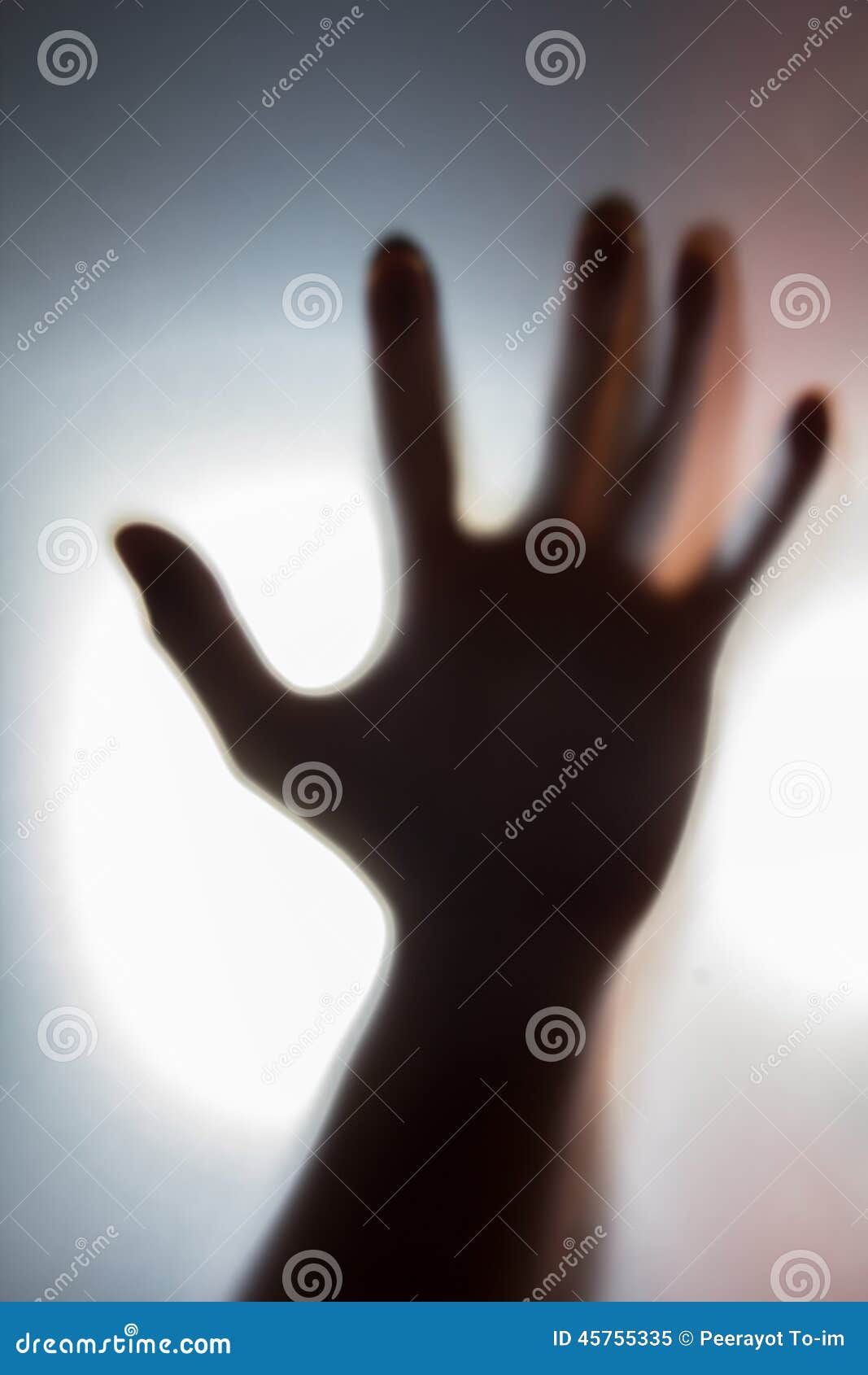 Shadow of Human Hand,ghost and Crime Concept. Stock Image - Image of ...