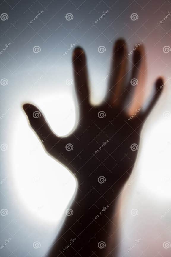 Shadow of Human Hand,ghost and Crime Concept. Stock Image - Image of ...
