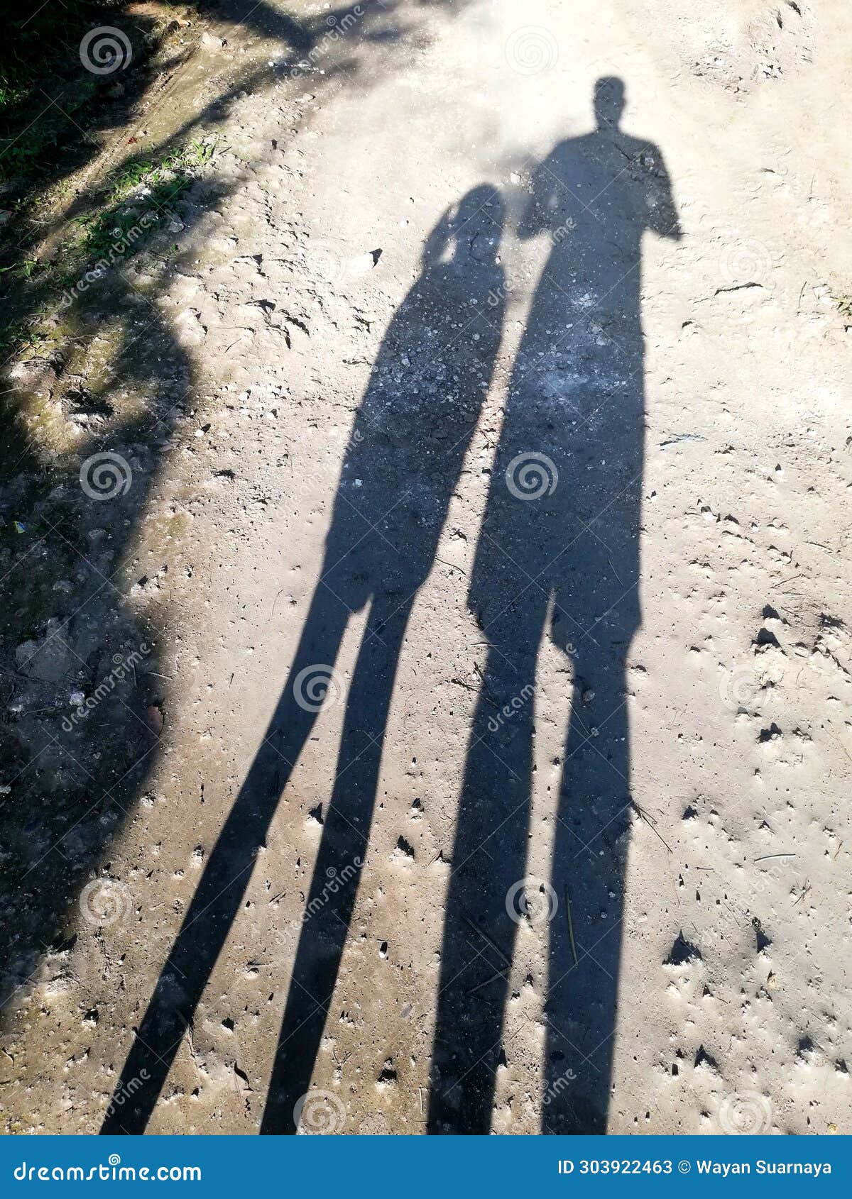 Shadow of the Human Under a Sunny Day Stock Image - Image of light ...