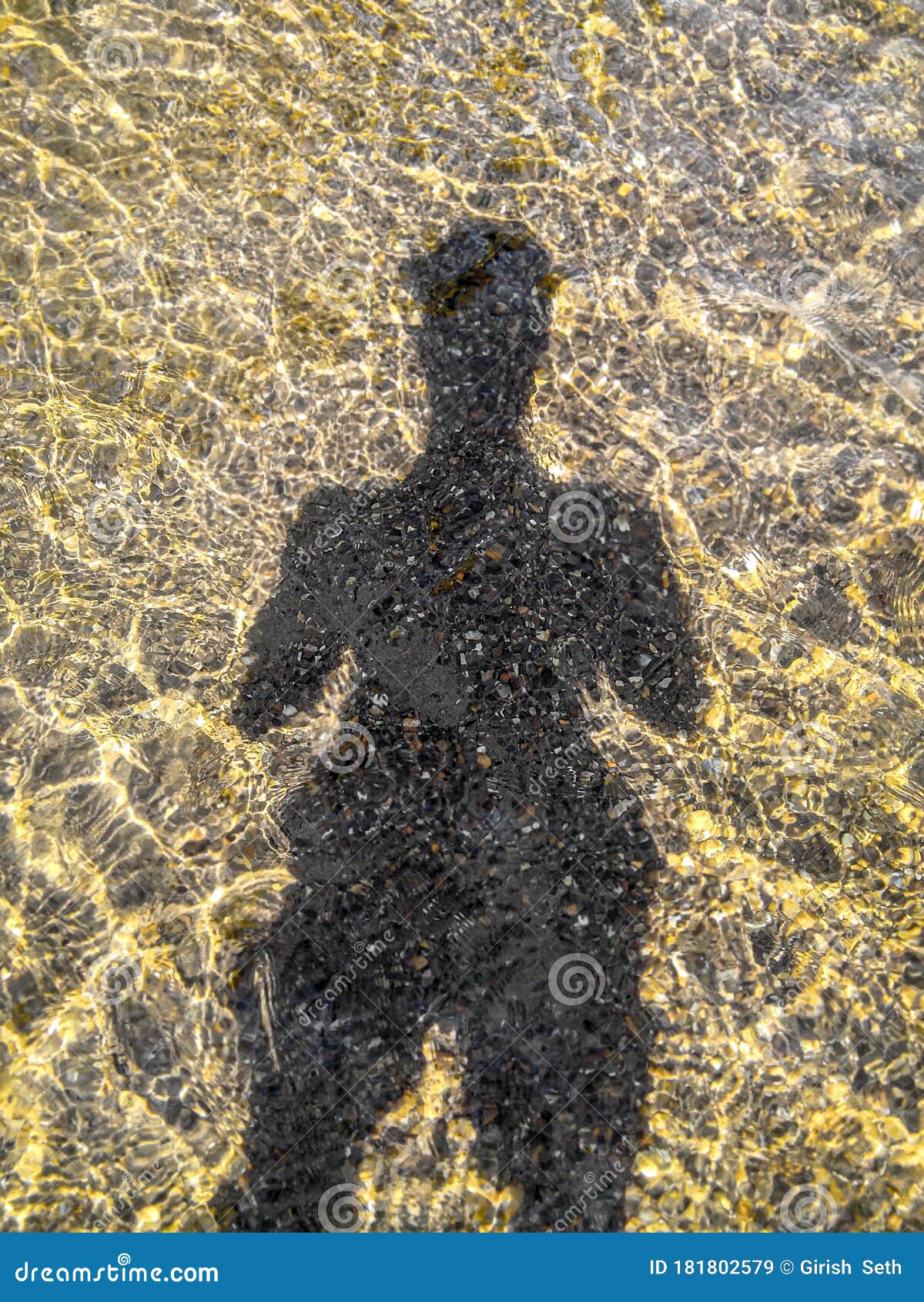 Shadow Image Capture in Under Water Stock Image - Image of taxture ...