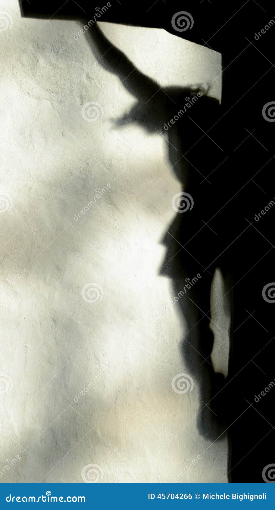 Shadow of Jesus Christ on the Cross Stock Photo - Image of spirituality ...