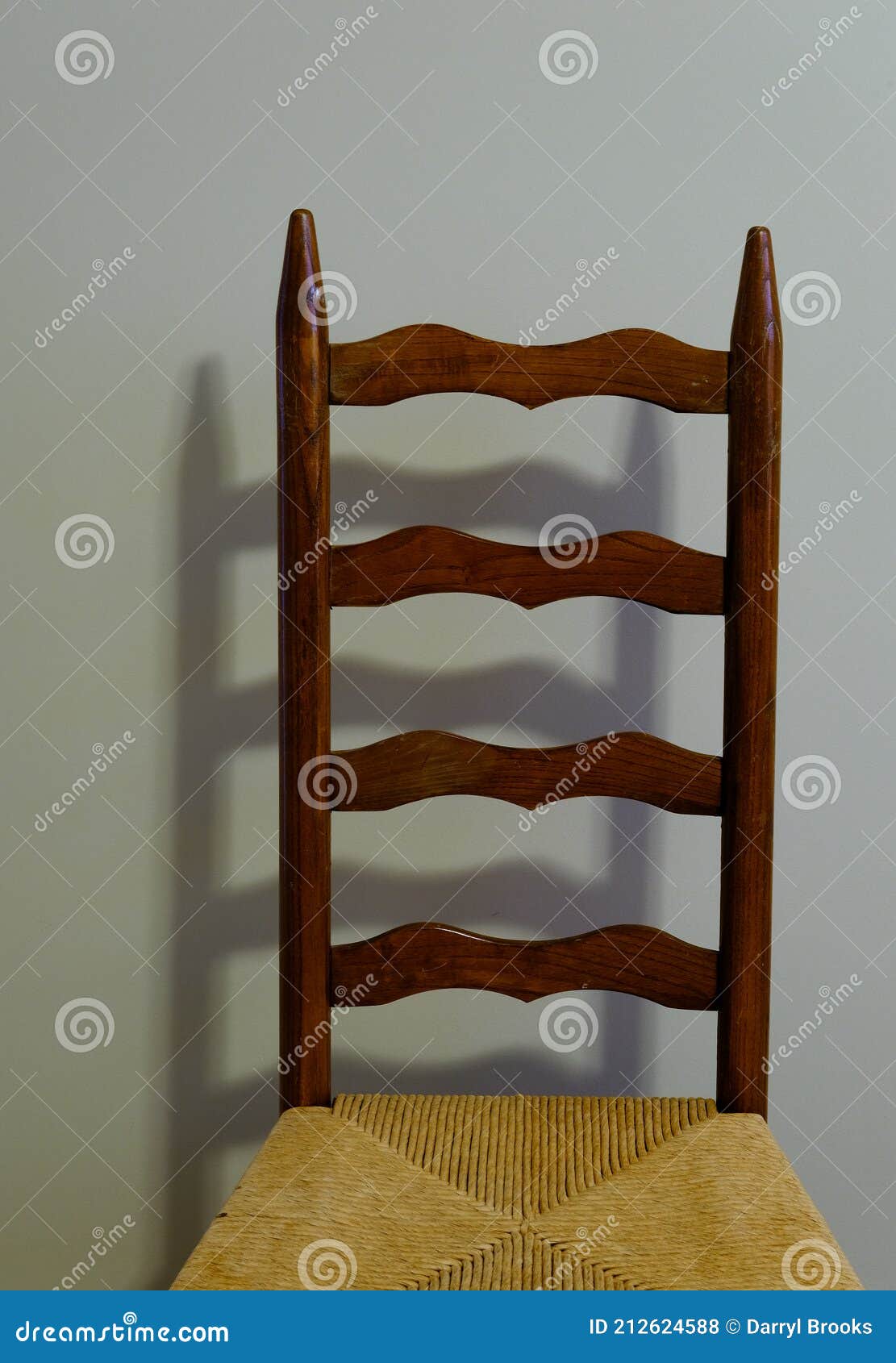 Shadow Of Ladder Back Chair Stock Photography | CartoonDealer.com ...