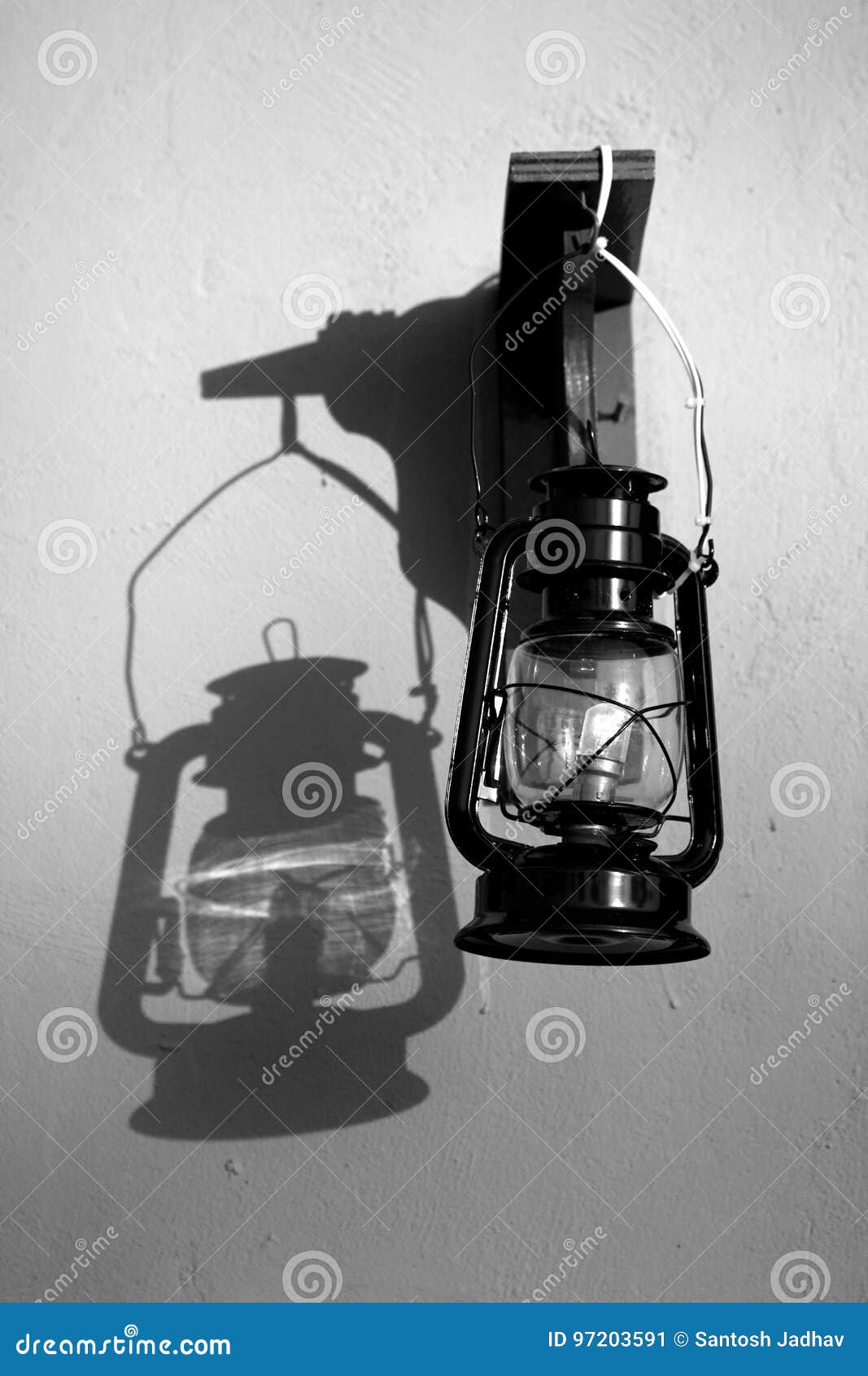 Shadow Of A Lantern On The Facade Royalty-Free Stock Photography ...