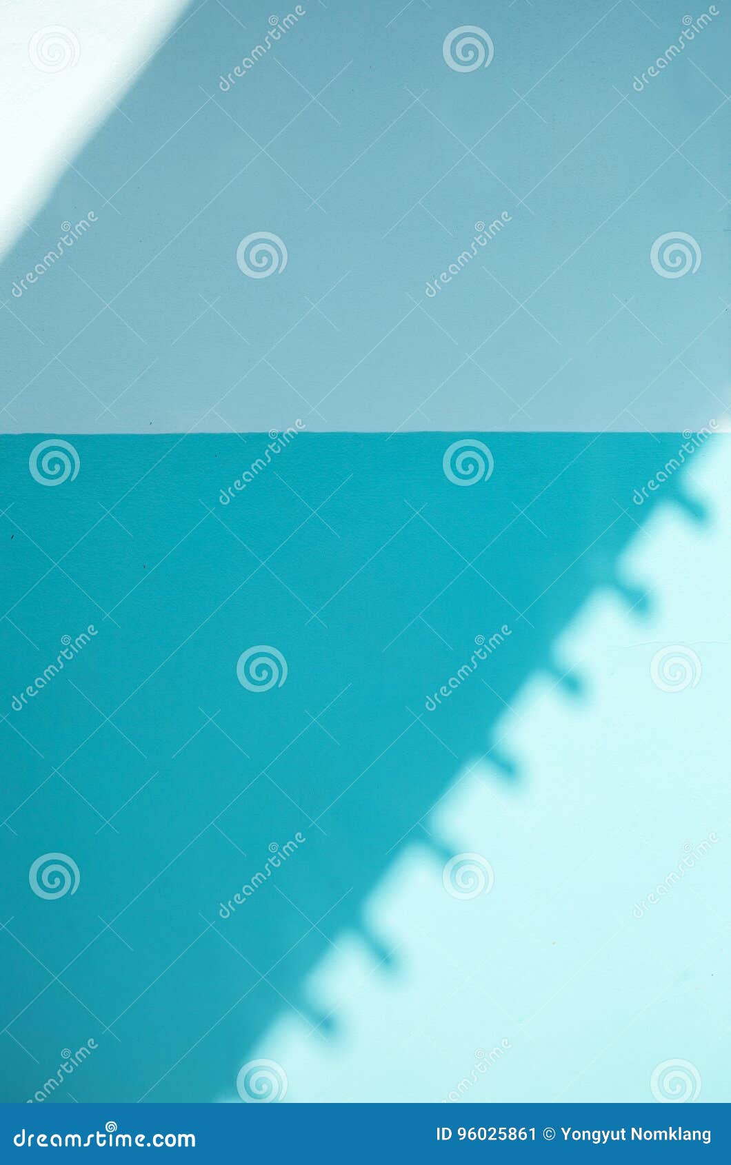 Shadow on the Light Blue Wall. Stock Image - Image of texture, sunlight ...