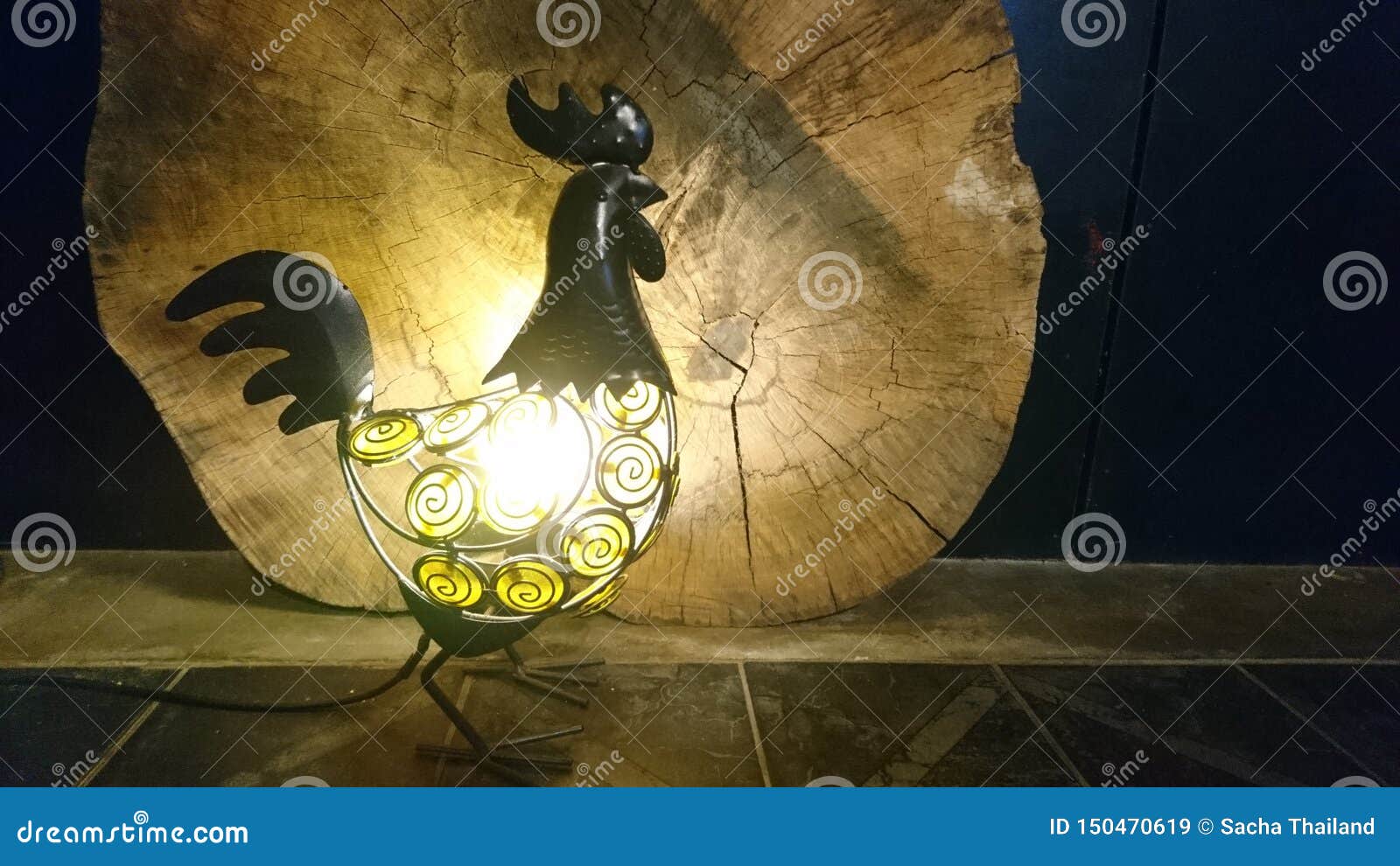 Shadow Light from a Chicken Lantern from the Ar Stock Image - Image of ...