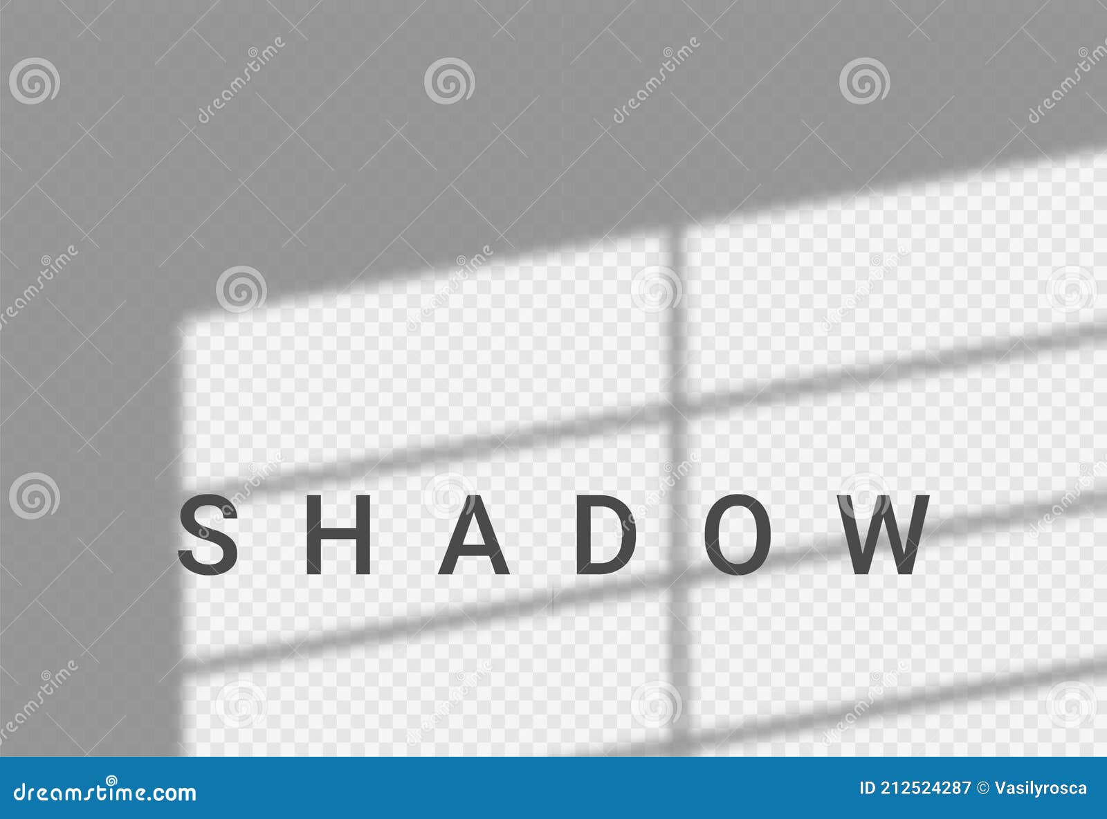 Shadow Light Overlay Window Wall Scene Mockup. Shadow Transparent ...