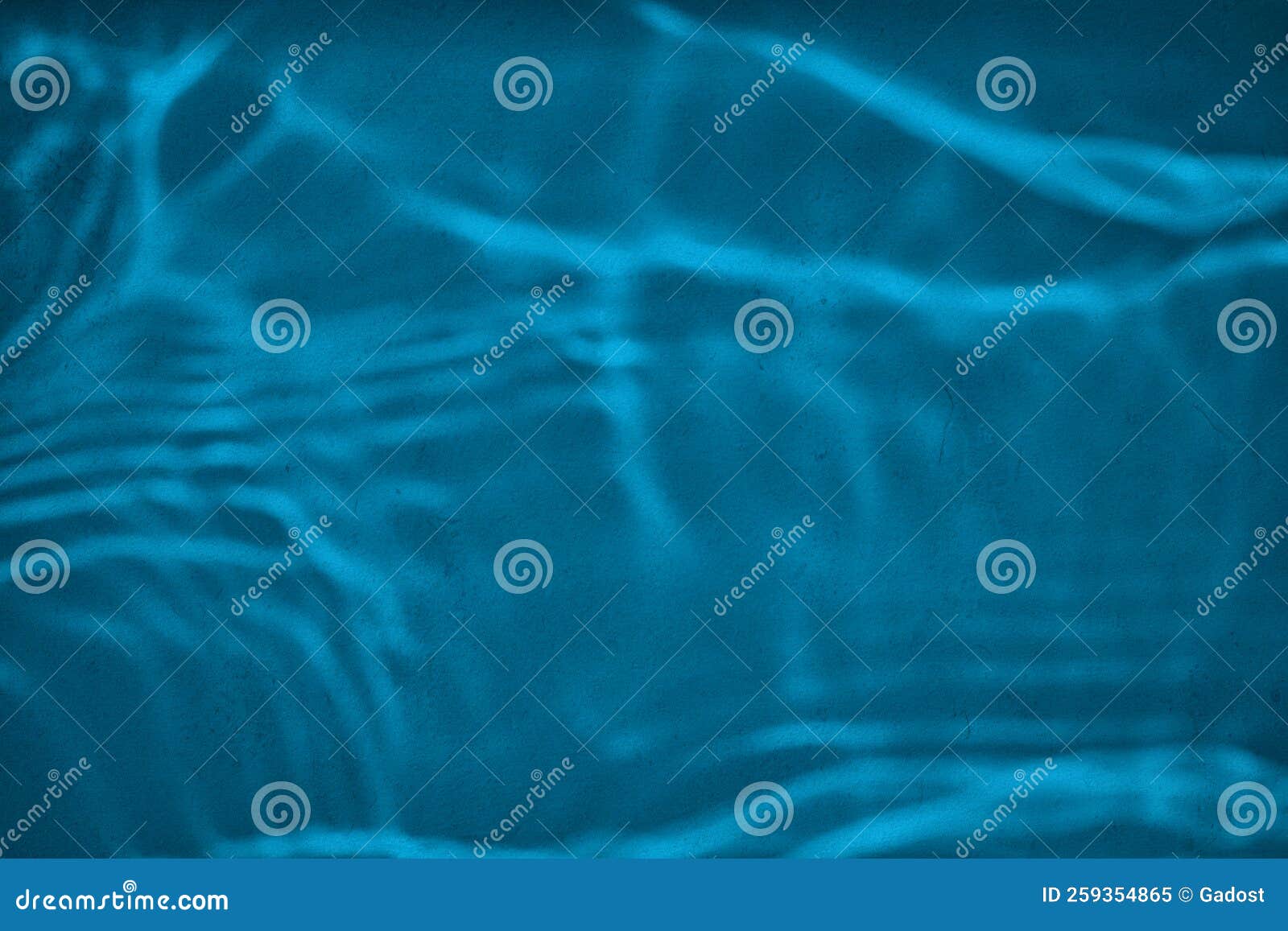 Shadow and Light Water Caustic Effect on Blue Concrete Wall Stock Image ...
