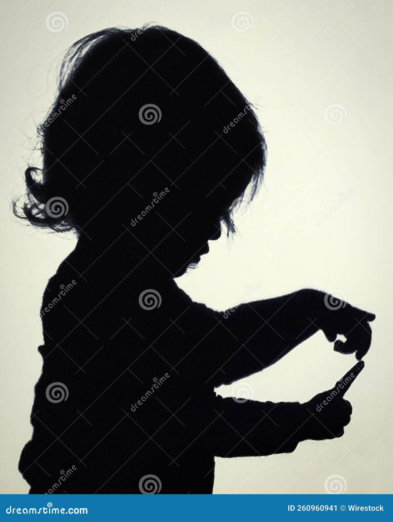 Shadow of a Little Girl in Front of a Wall Stock Image - Image of girl ...