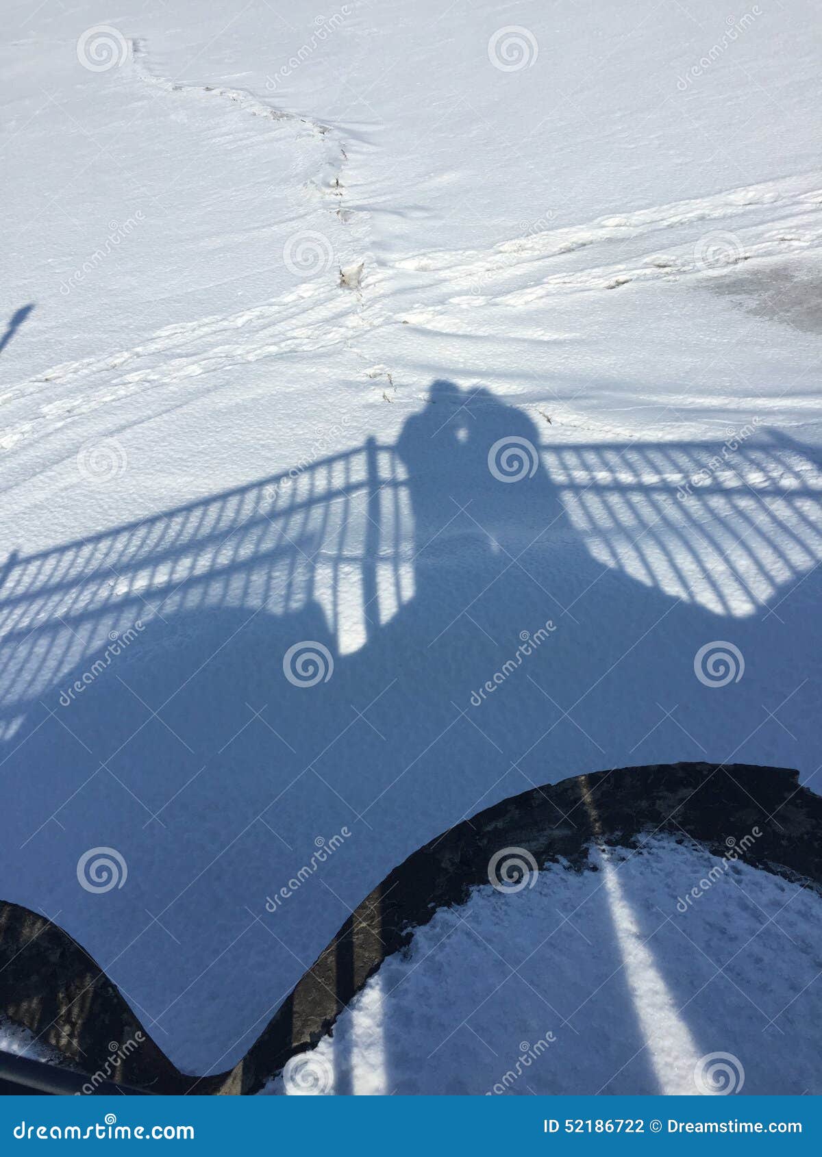 Shadow love stock photo. Image of snow, couple, shadow - 52186722