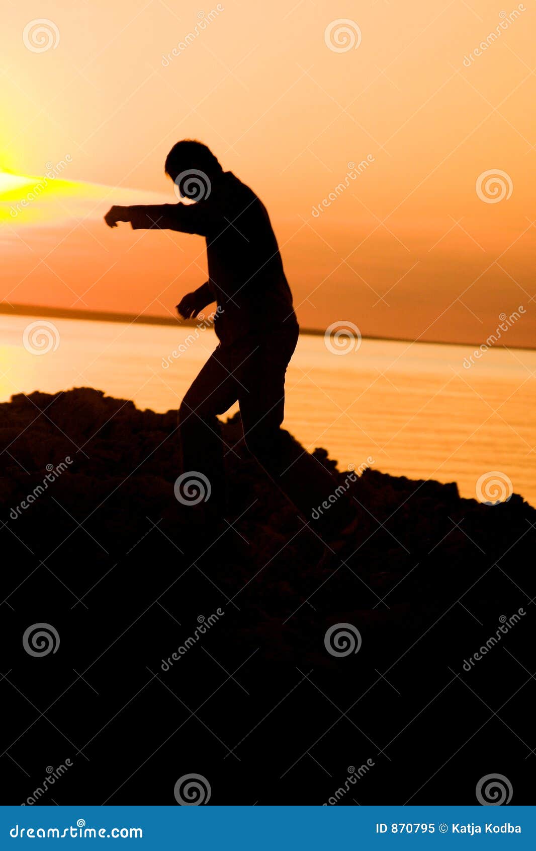 Shadow man stock image. Image of beach, emotion, champion - 870795