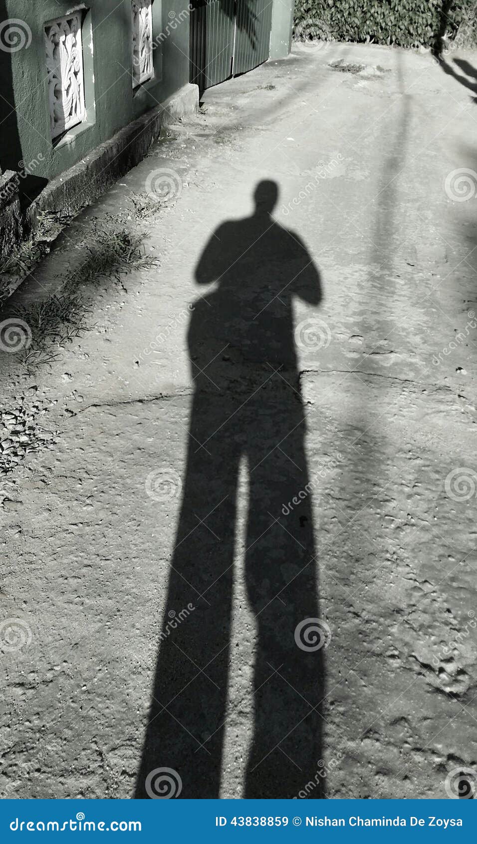 Shadow of a Man Coming Home Stock Image - Image of shadow, coming: 43838859