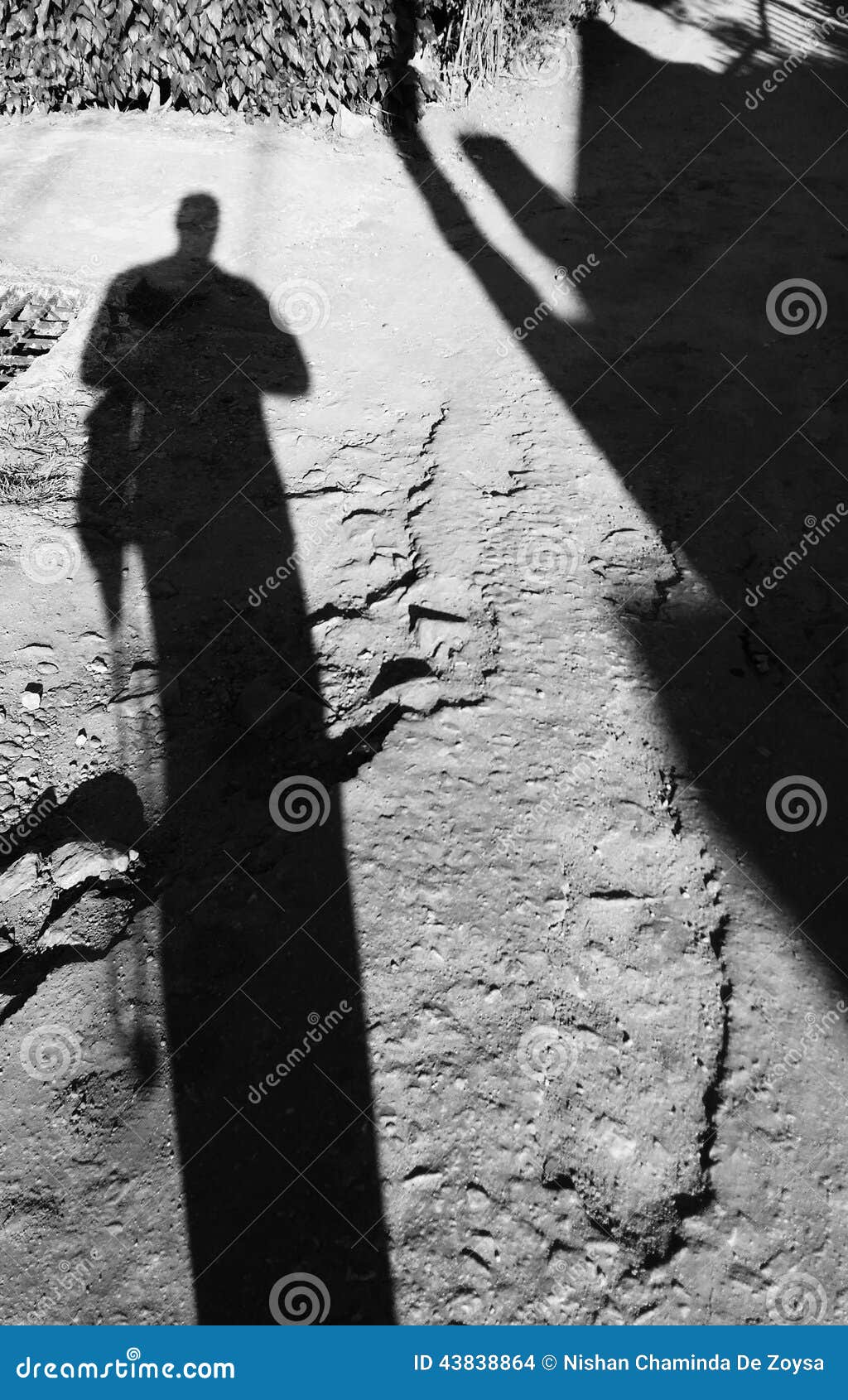 Shadow of a Man Coming Home Stock Photo - Image of returning, shadow ...
