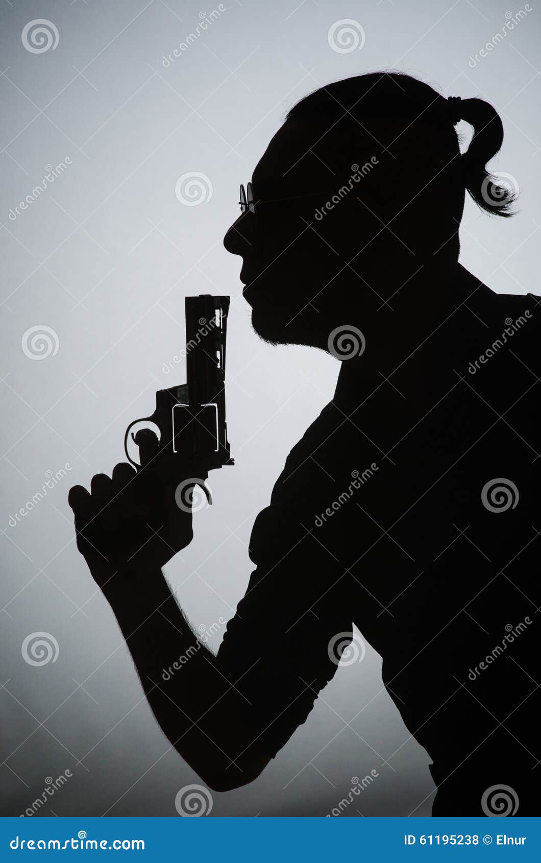 The Shadow of the Man with Gun Stock Photo - Image of boss, aiming ...