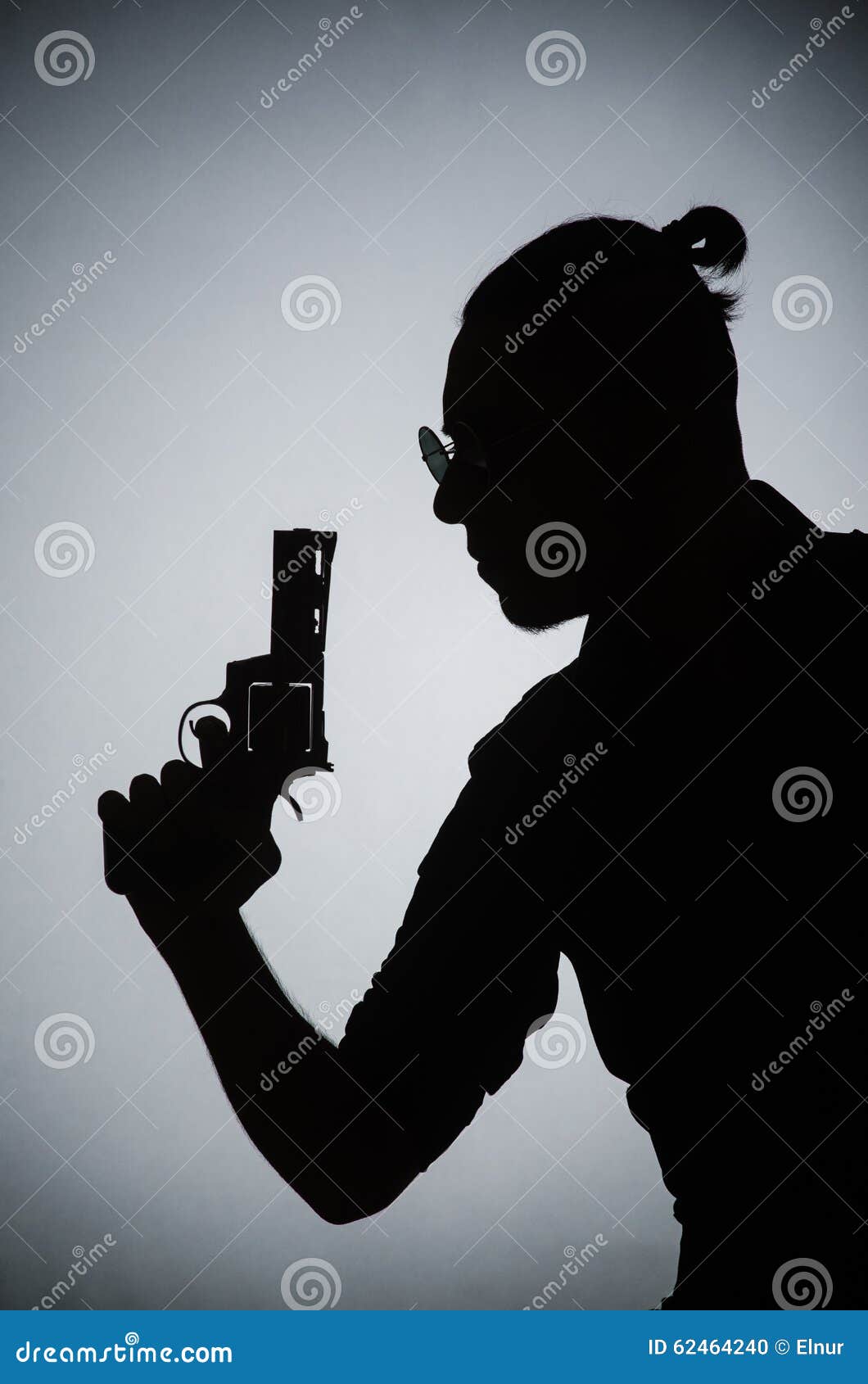 Shadow of the man with gun stock photo. Image of angry - 62464240
