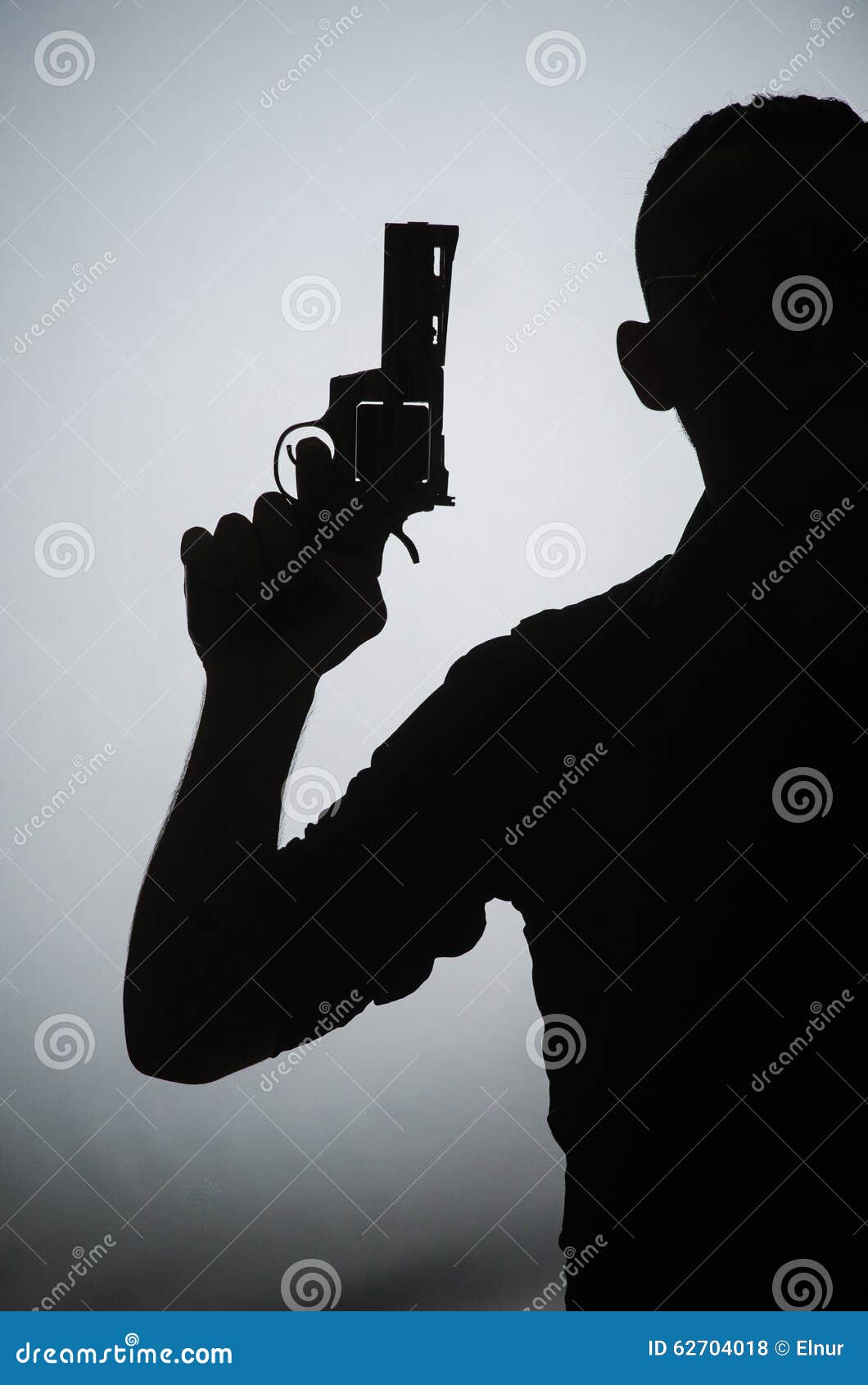 Shadow of the man with gun stock photo. Image of bandit - 62704018