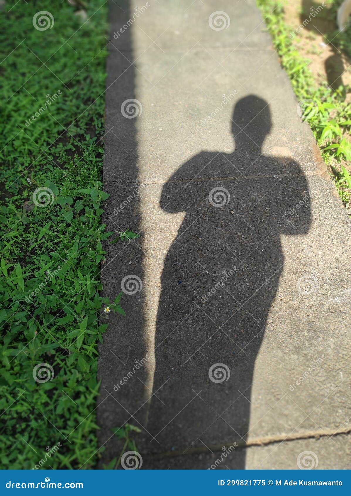 A Shadow of Man on the Road Stock Image - Image of road, natural: 299821775