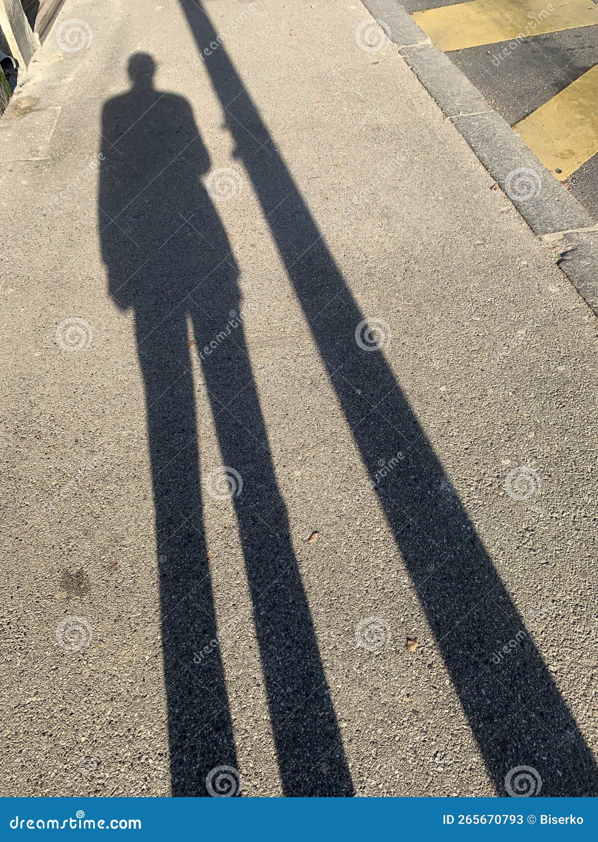 Shadow of the man stock image. Image of - 265670793