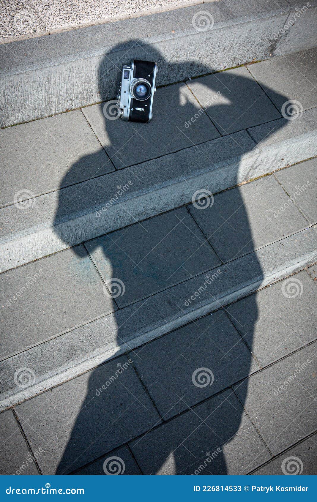 A Shadow of a Man Taking a Picture with a Camera Stock Image - Image of ...