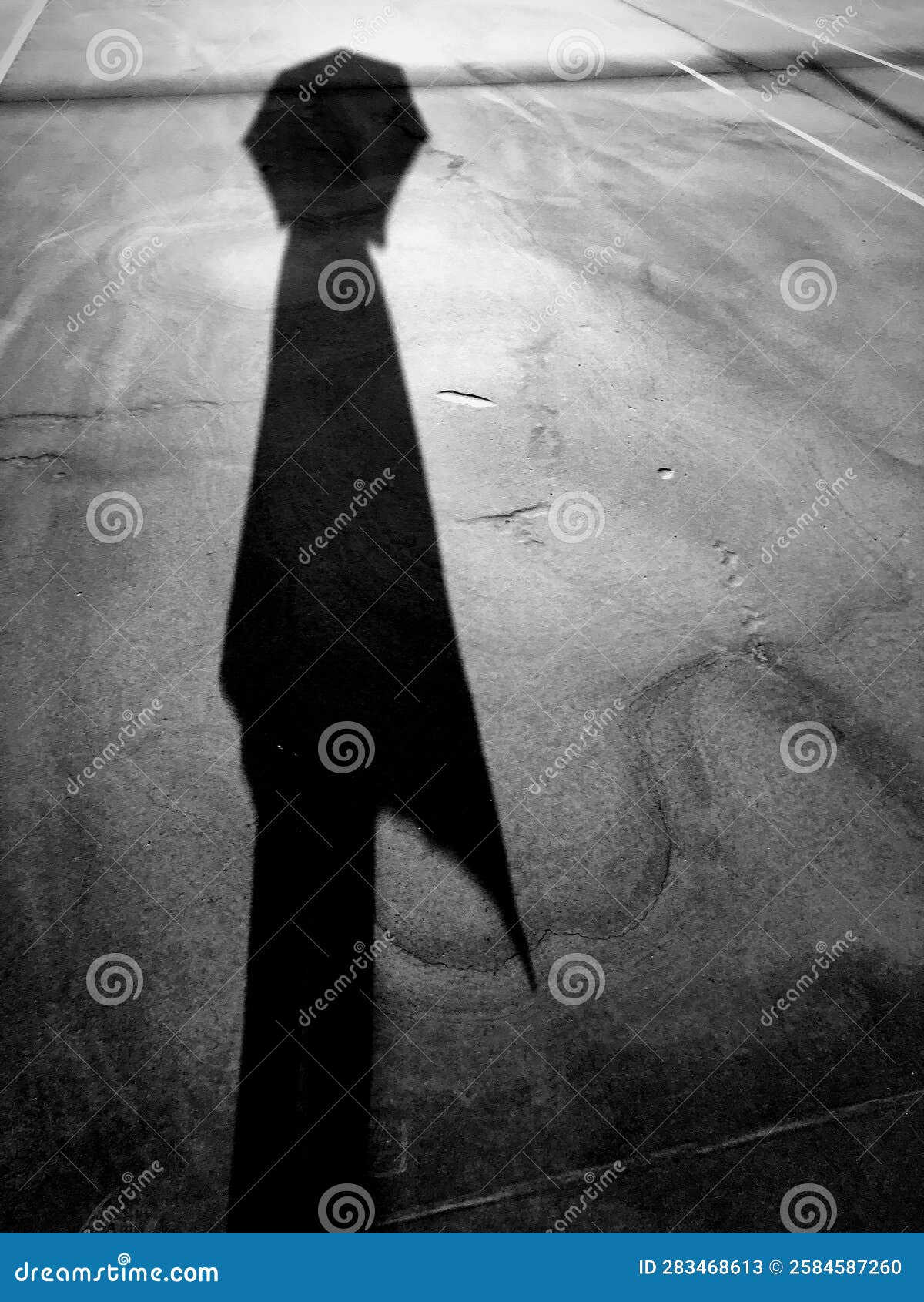 Shadow of a Man Walking on the Floor. Stock Image - Image of walking ...