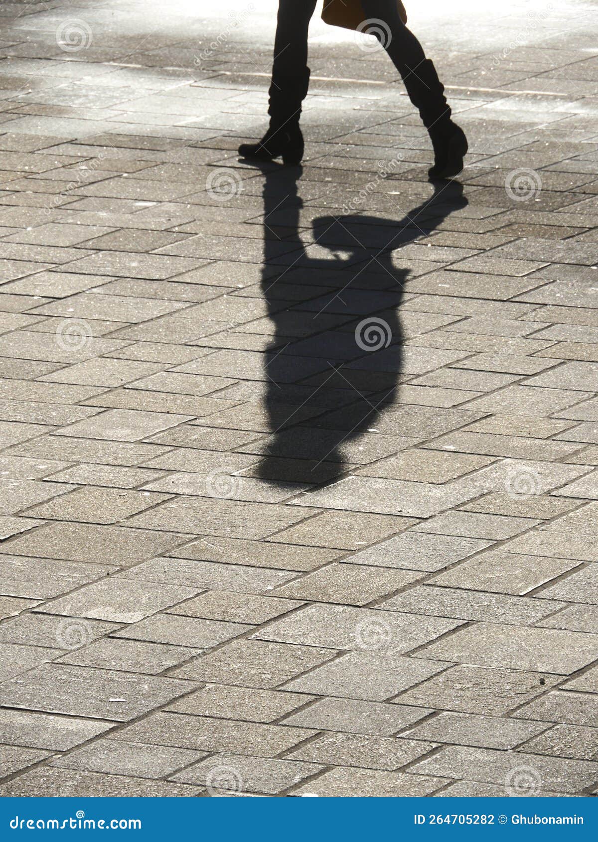 Shadow of man walking stock photo. Image of white, female - 264705282