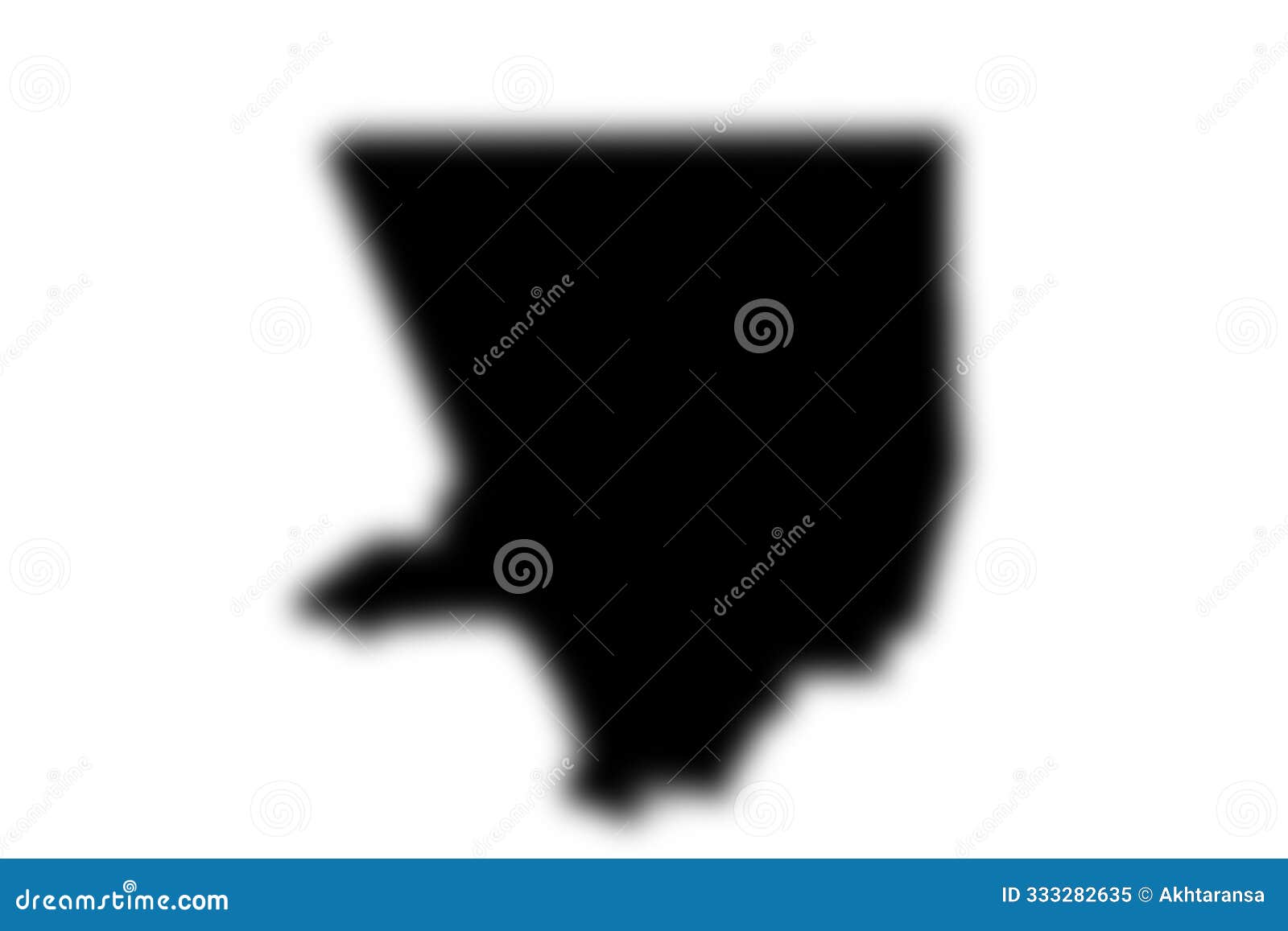 Shadow Map of Los Angeles County, California Stock Illustration ...