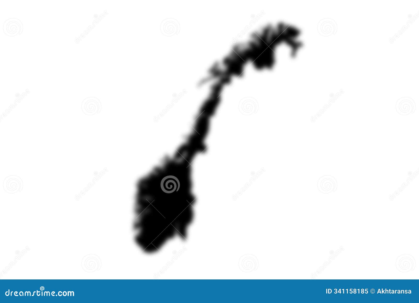 Shadow Map of Norway Country Stock Illustration - Illustration of ...