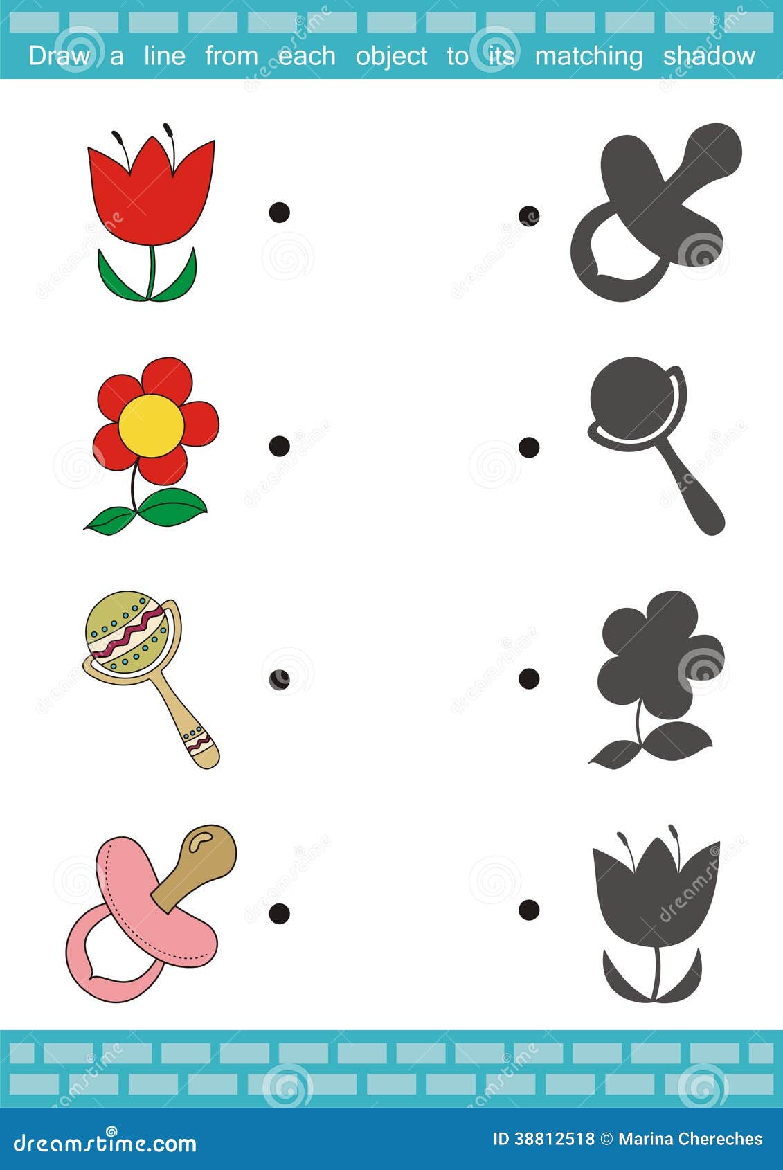 Shadow Matching Game (9) stock vector. Illustration of intelligence ...