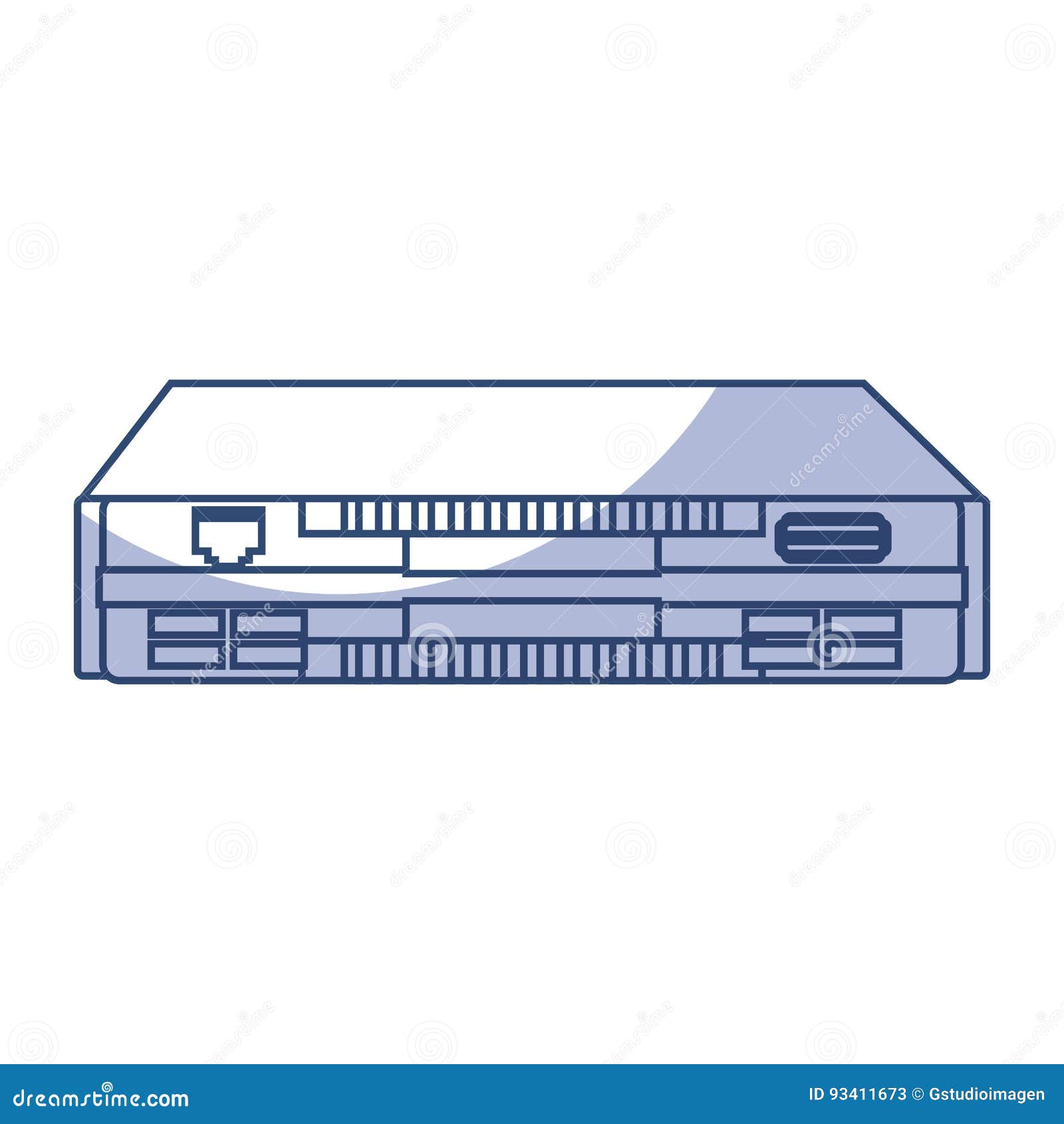 Old 56k Modem Cartoon | CartoonDealer.com #218756883