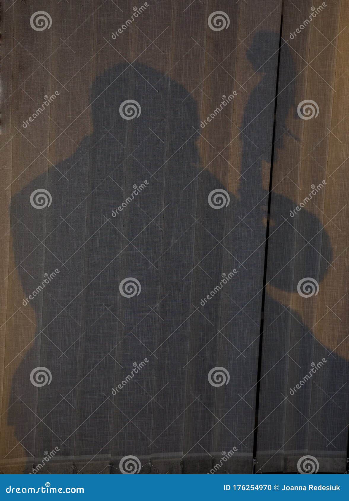 Shadow Musician Playing Cello on Verticals Stock Photo - Image of ...
