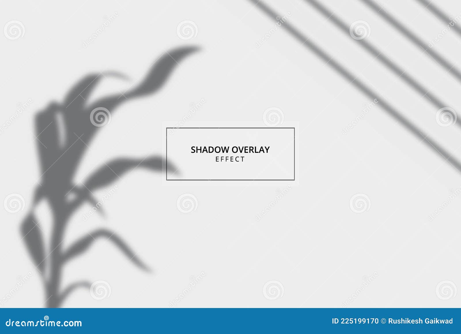 Shadow Overlay Effect on Gray Background Mockup Stock Vector ...