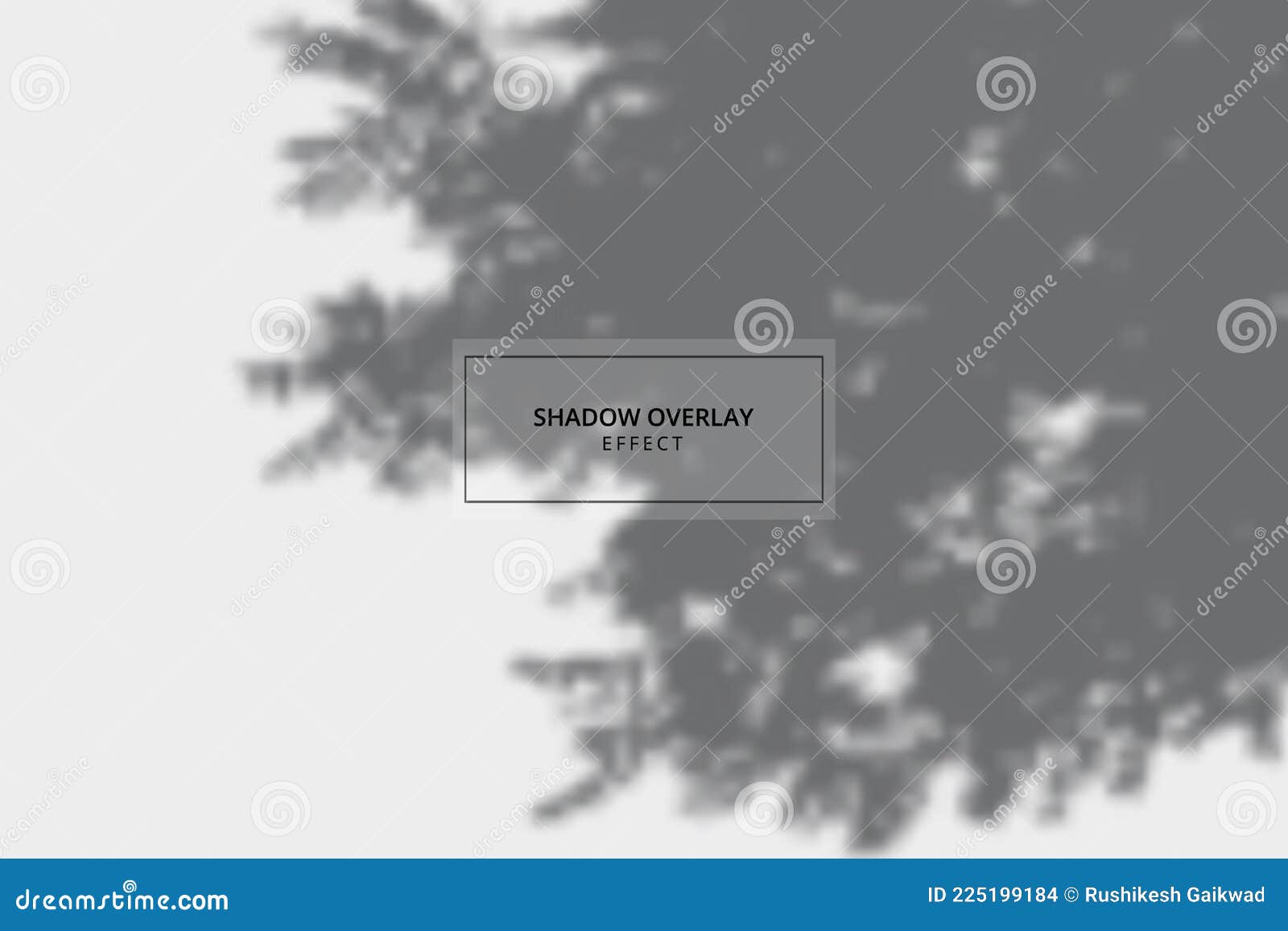 Shadow Overlay Effect on Gray Background Mockup Stock Vector ...