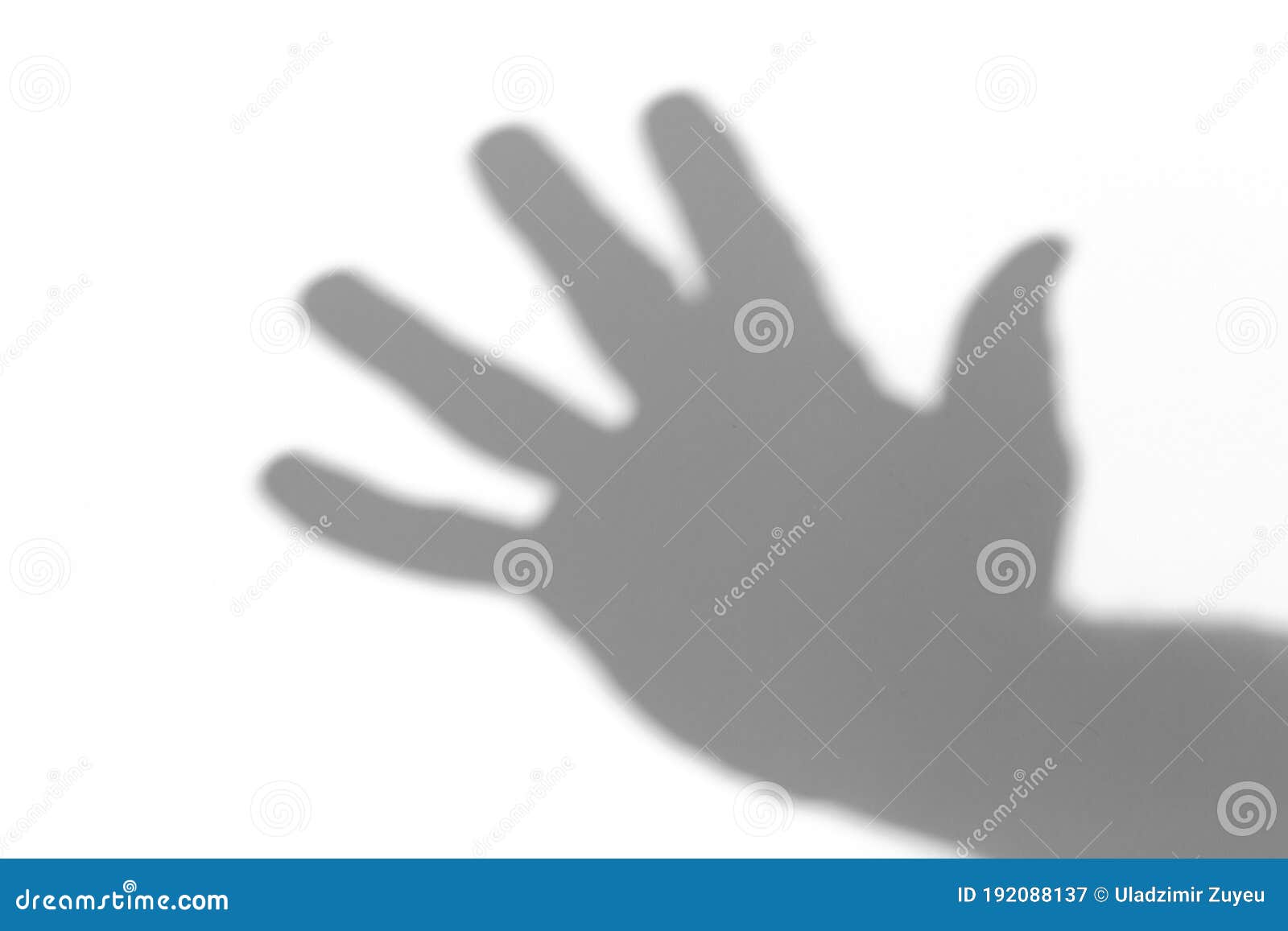 Shadow Overlay Effect for Photo. Shadows from Hand Palms on White Light ...