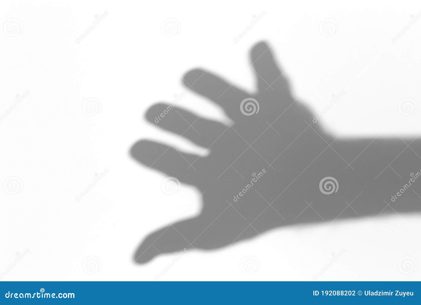 Shadow Overlay Effect for Photo. Shadows from Hand Palms on White Light ...
