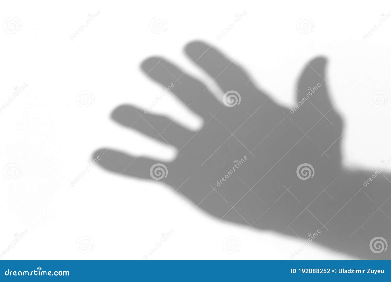 Shadow Overlay Effect for Photo. Shadows from Hand Palms on White Light ...