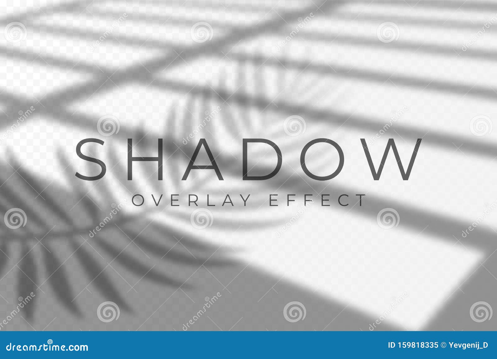 Shadow Overlay Effect. Vector Shadow And Light Overlay Effect, Natural ...