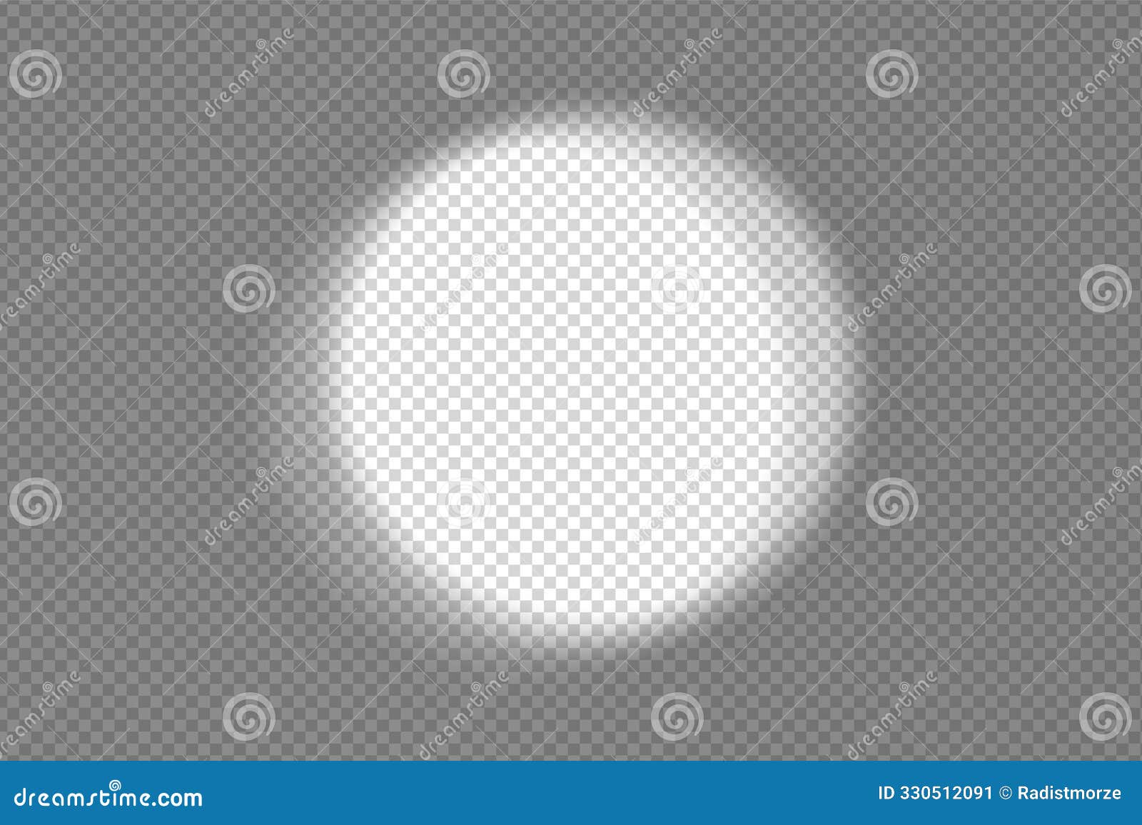 Shadow Overlay Spotlight Effect Isolated on a Transparent Background ...