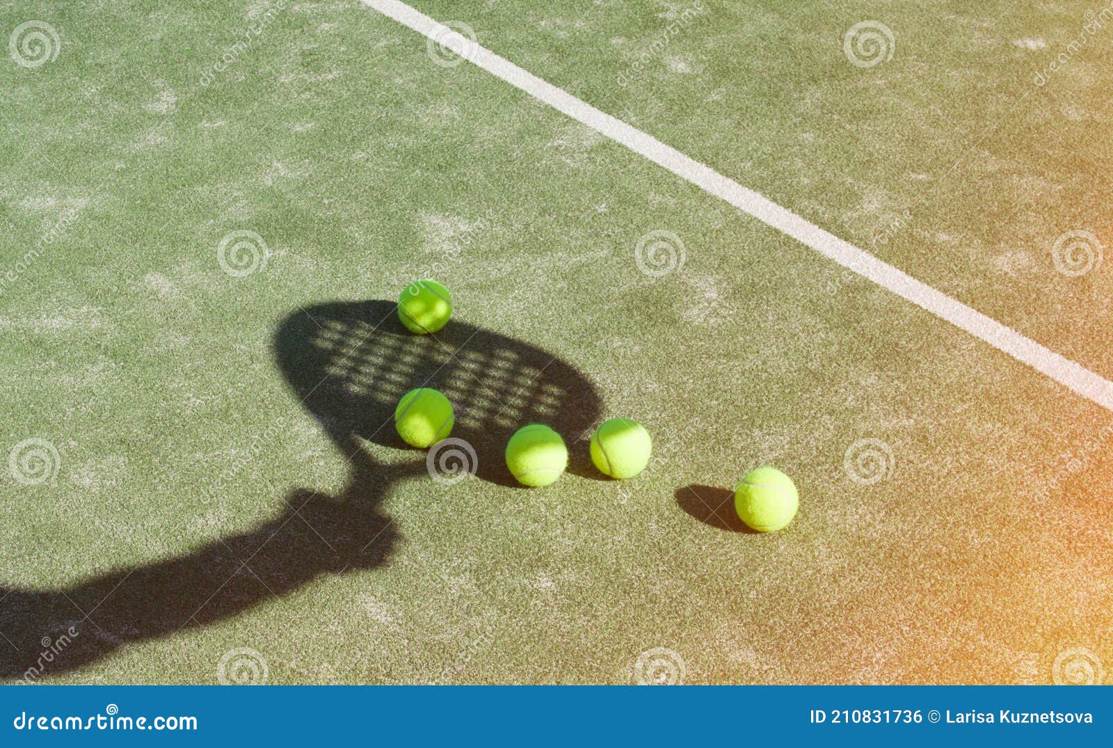 Shadow of a Padel Racket with a Yellow Ball Stock Photo - Image of ...