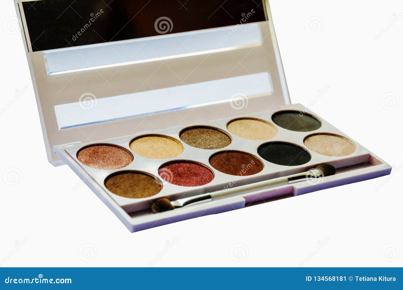 Shadow palette for makeup stock image. Image of neutral - 134568181